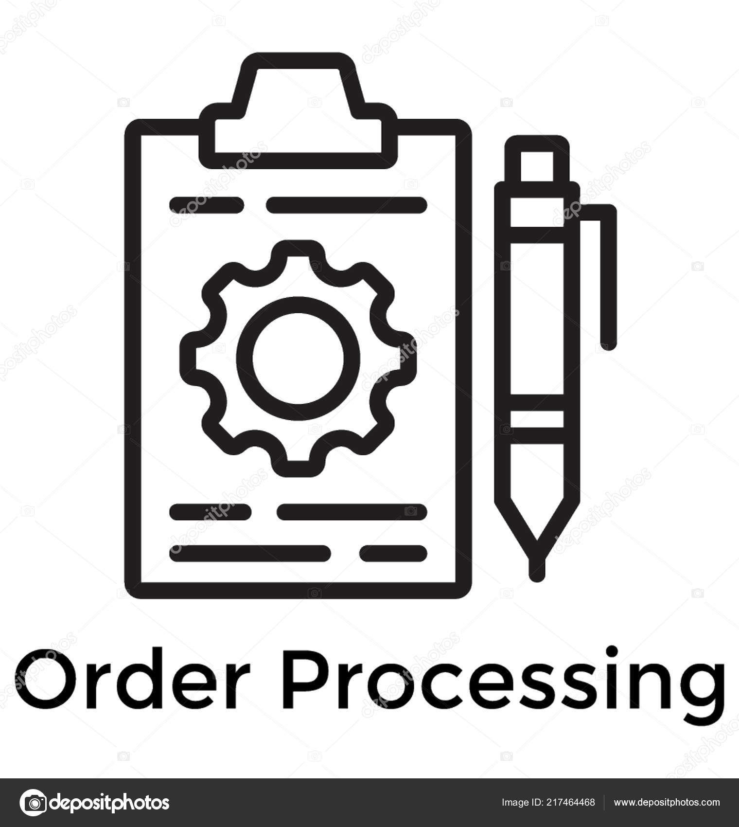 Order Processing Sales Order Stock Vector by ©vectorsmarket 217464468