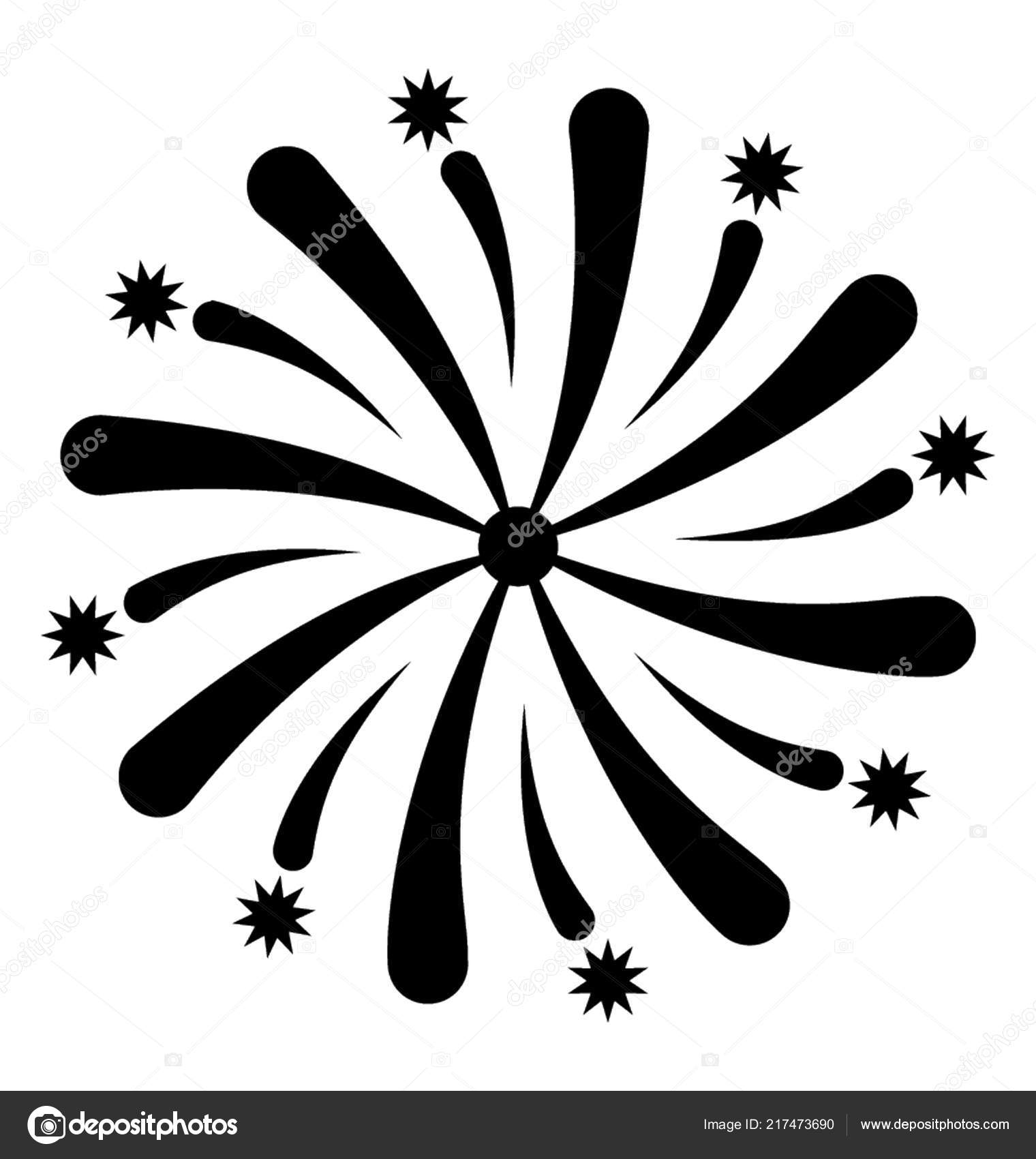 Spider Fireworks Explosive Vector Icon Stock Vector Image by ...