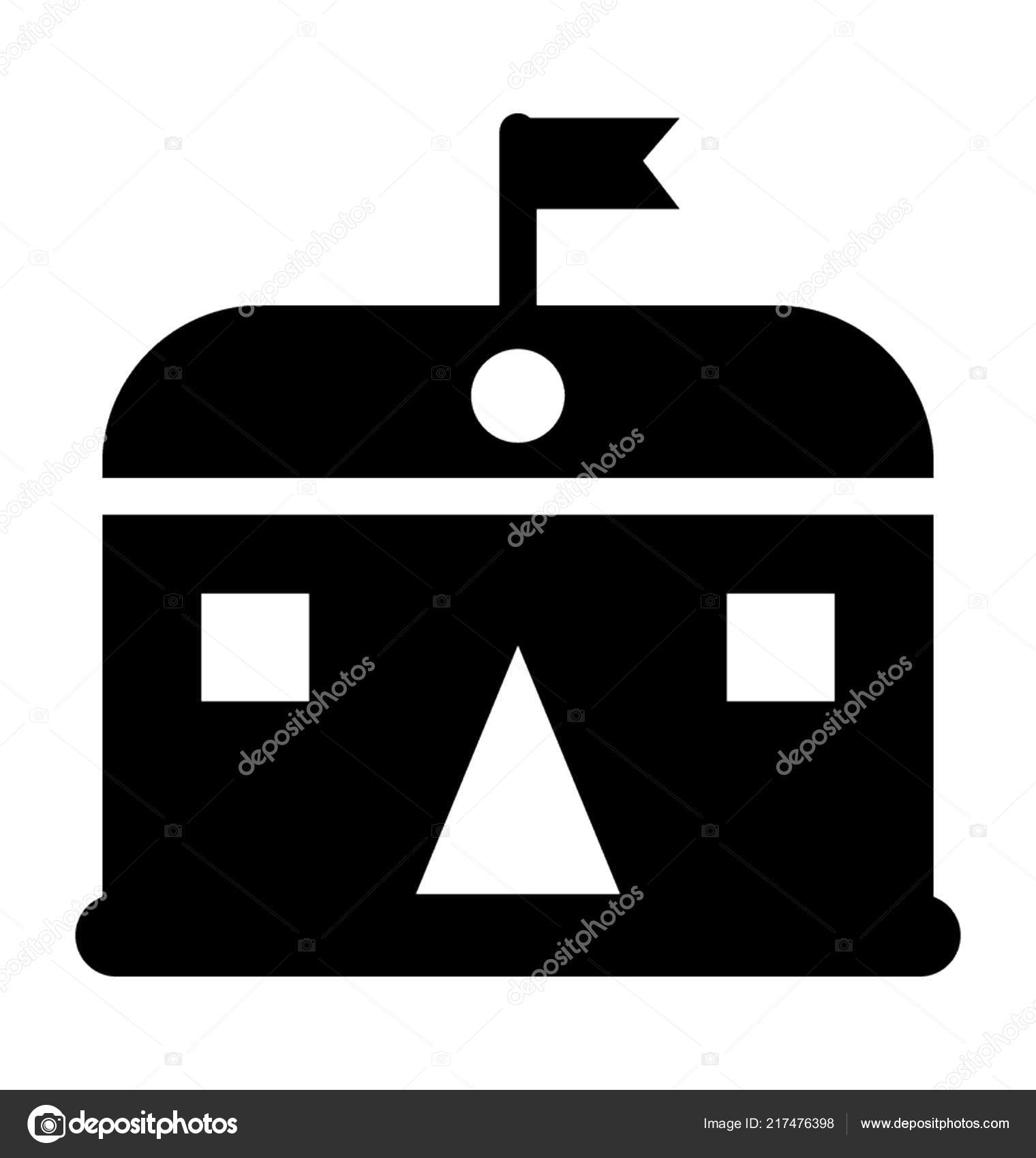 Military Base Camp Used Army Persons Accommodation Travel Stock Vector ...