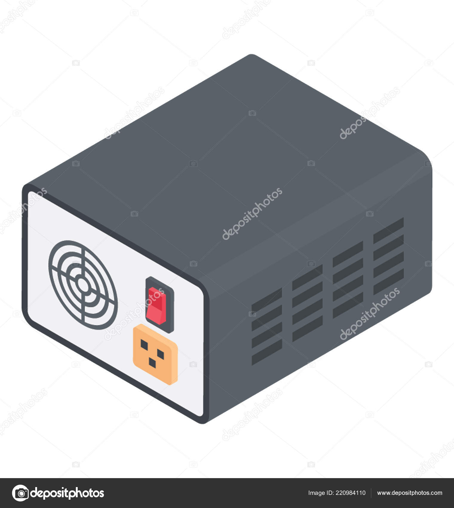 Voltage Stabilizer Voltage Current Inflow Control Stock Vector by ...
