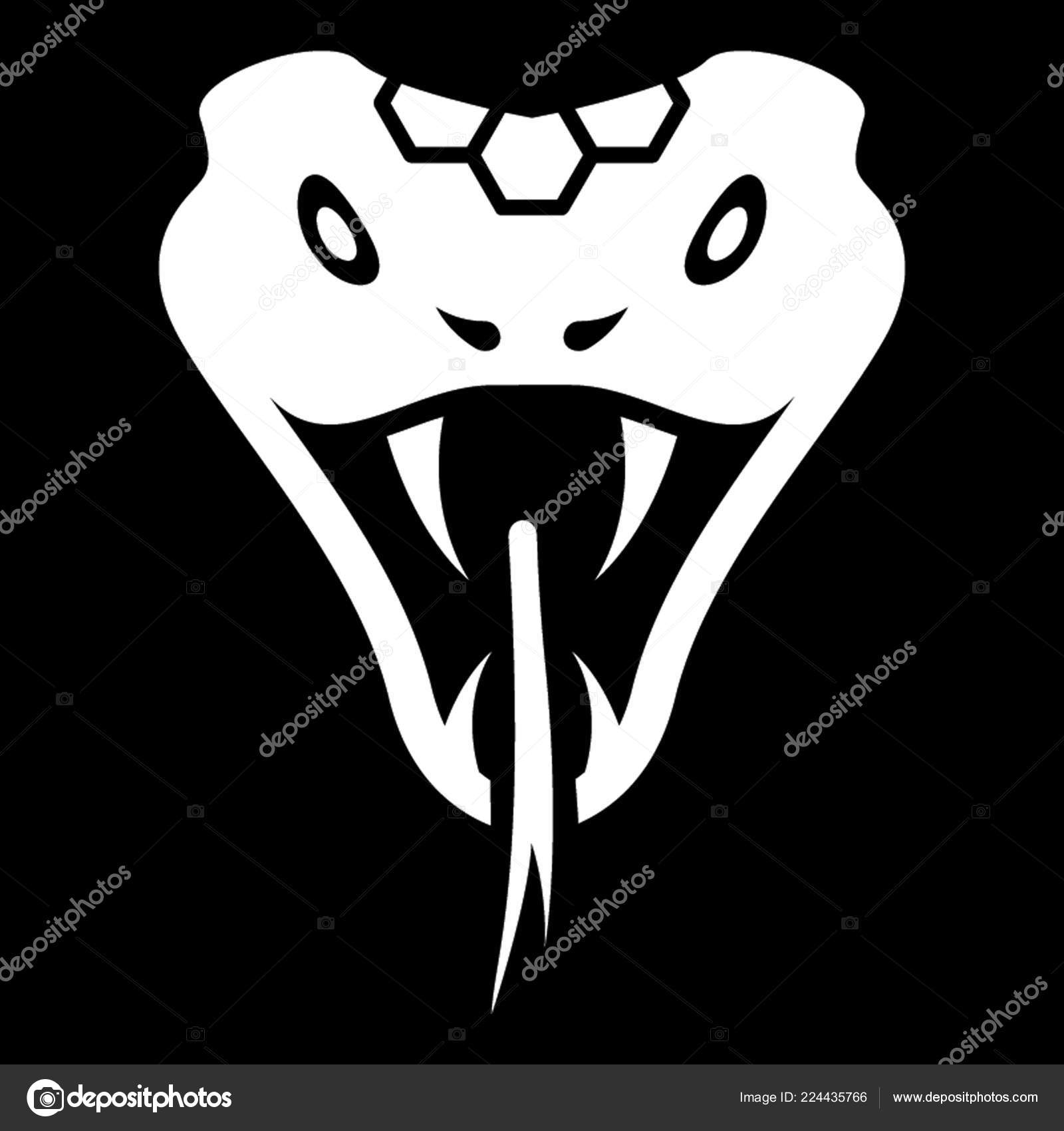 Scary Snake Drawing Showing Dangerous Reptile Stock Vector Image by ...