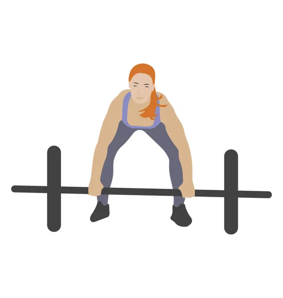 Barbell Exercise Flat Icon Design Stock Vector Image by ©vectorsmarket ...