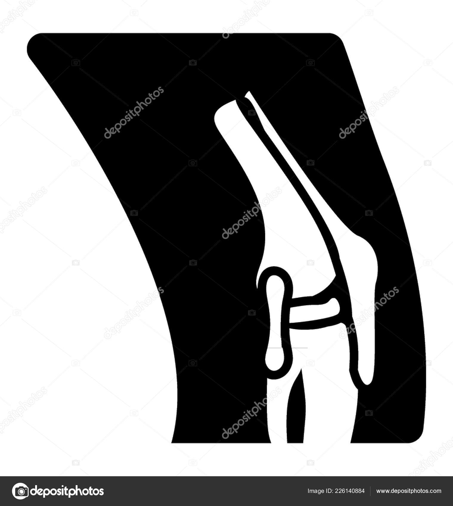 Knee Joint Icon Vector Stock Vector by ©vectorsmarket 226140884