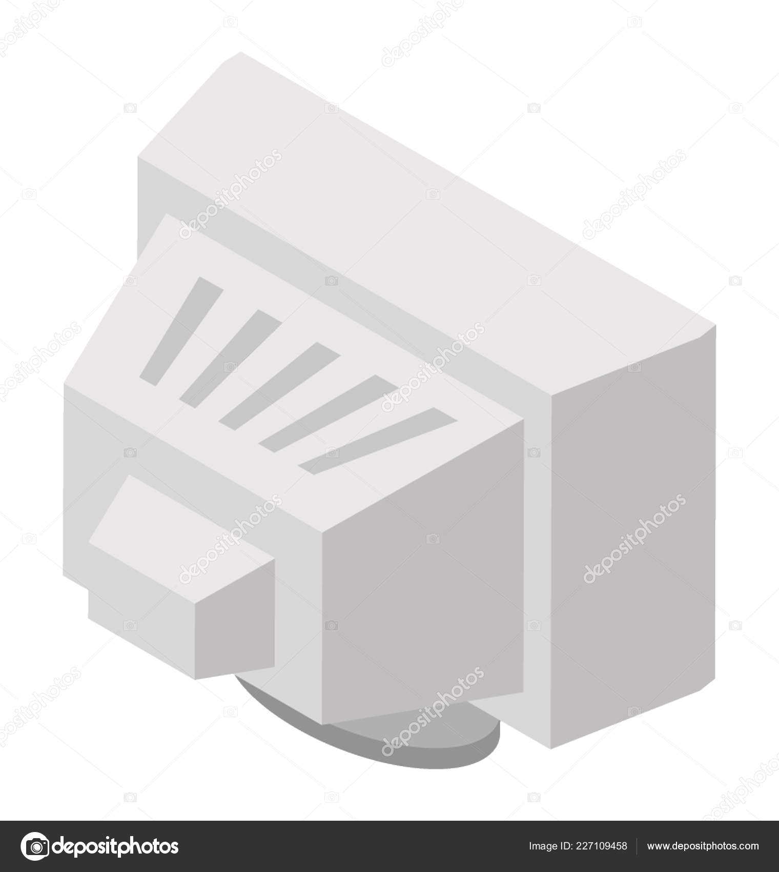 Monitor Isometric Icon Design Stock Vector Image by ©vectorsmarket ...
