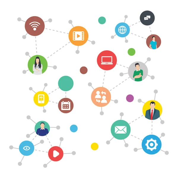 Social Network Stock Vector Image by ©Designer_things #18781305