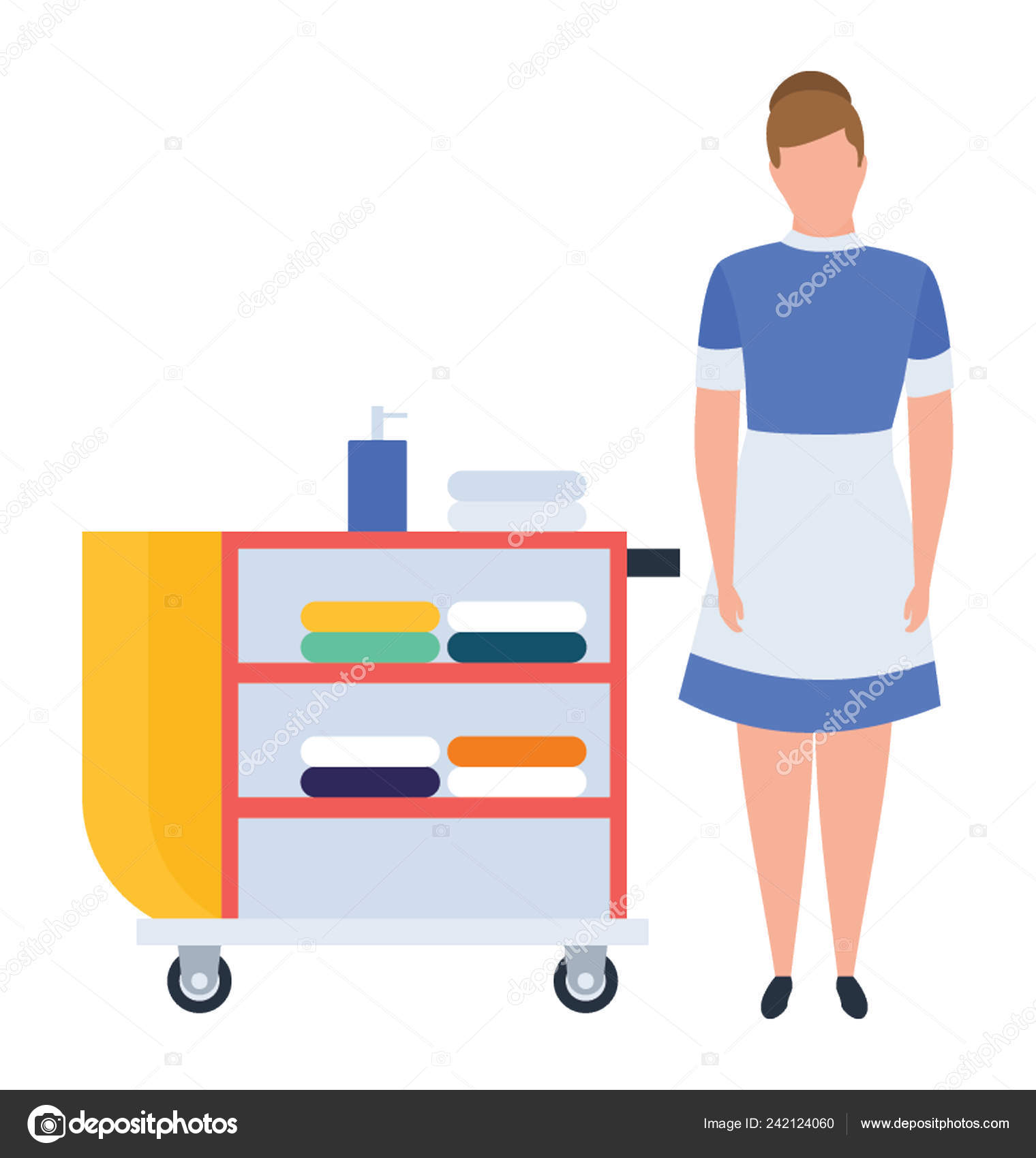 Room Service Illustration Vector Stock Vector Image by ©vectorsmarket ...