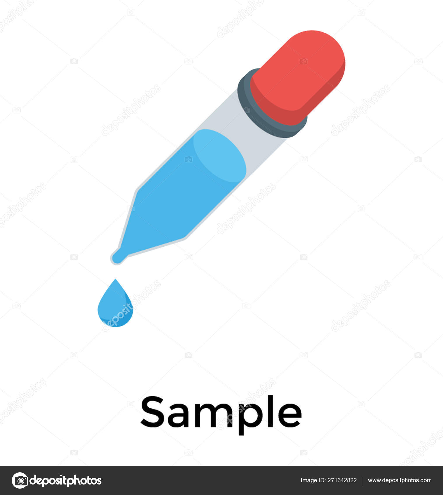 Laboratory Tool Pick Chemical Samples Color Picker Stock Vector Image ...