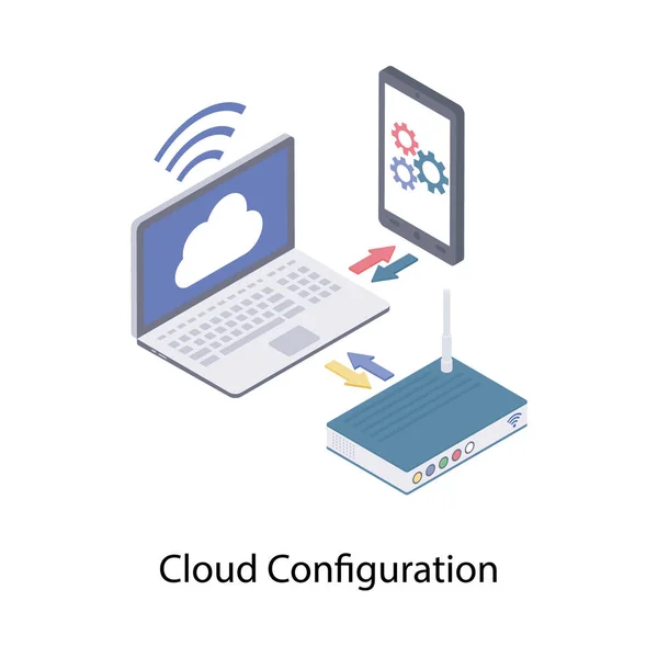 Cloud configuration icon Vector Art Stock Images | Depositphotos