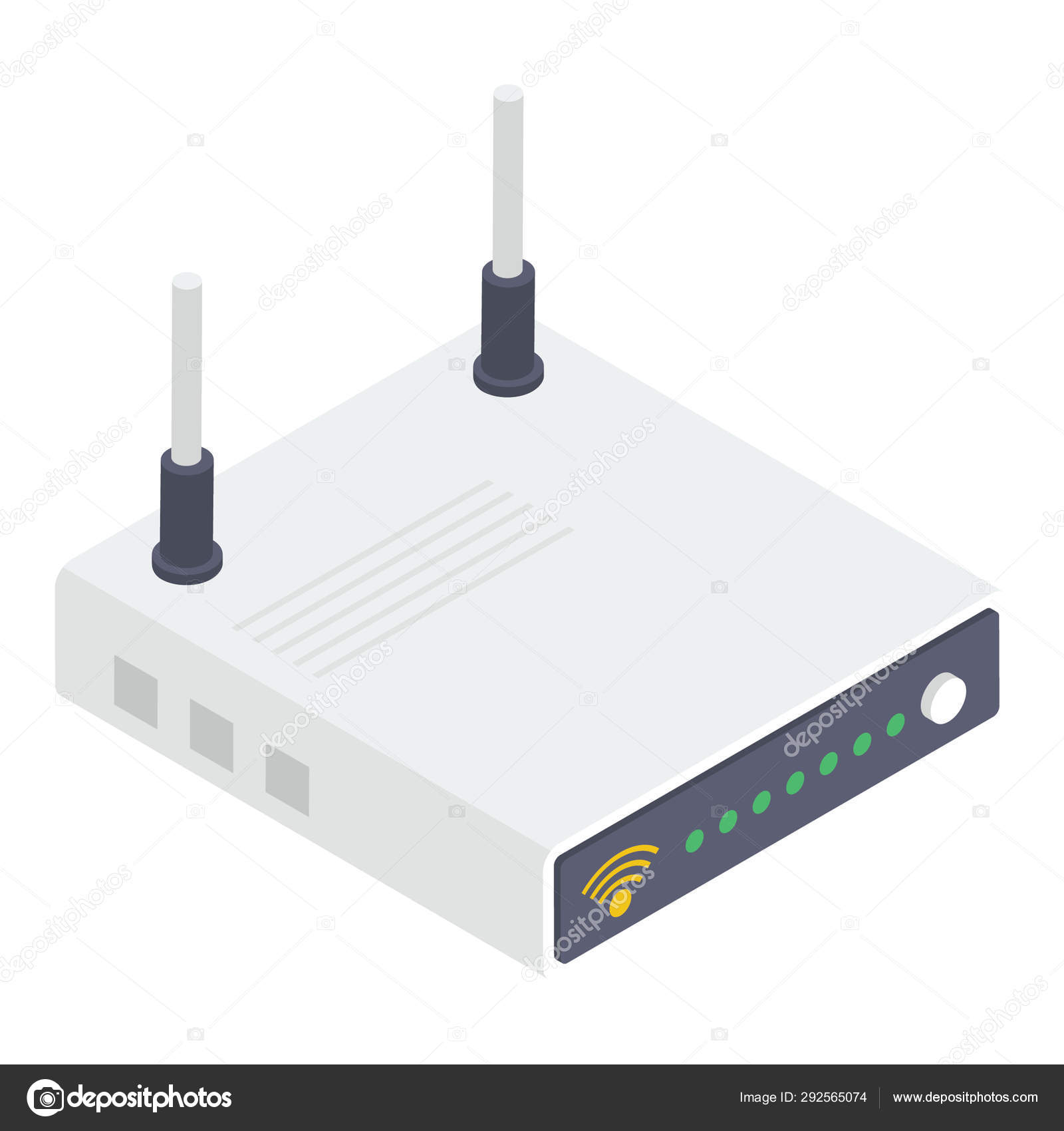 Vecteur Routeur Wifi Conception Isométrique Stock Vector by ...