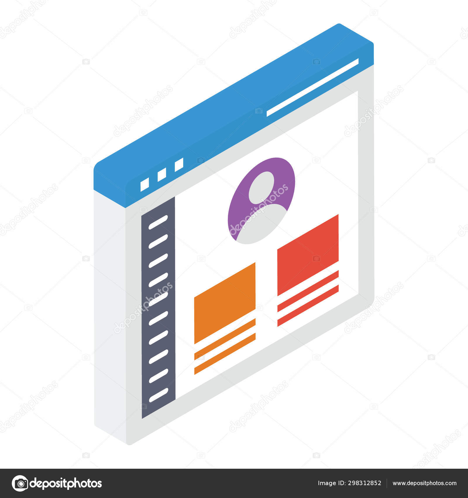 Isometric Web User Profile Icon Vector Stock Vector Image by ... Isometric Web User Profile Icon Vector Stock Vector Image by ...