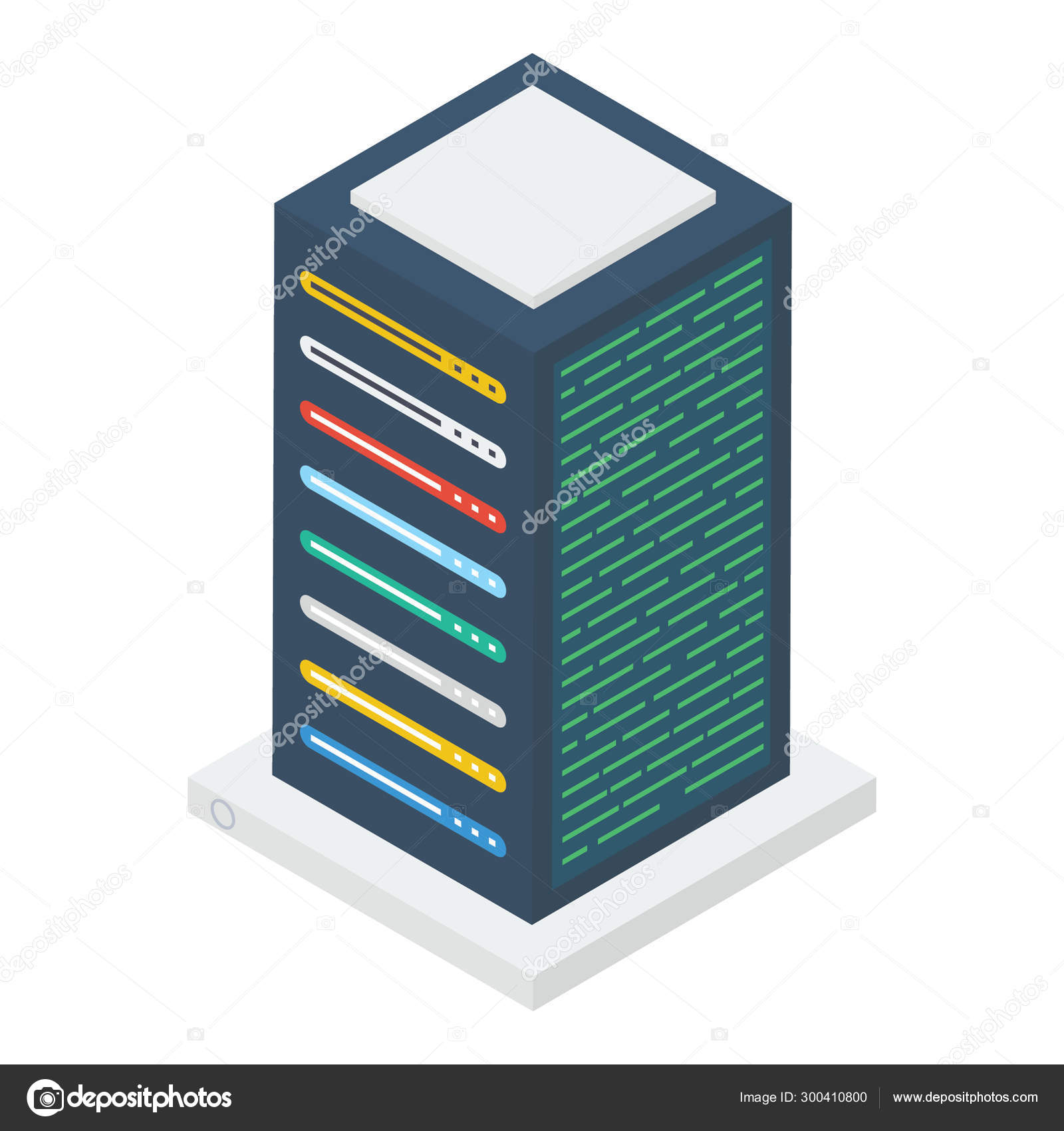 Data Server Rack Vector Design Stock Vector by ©vectorsmarket 300410800