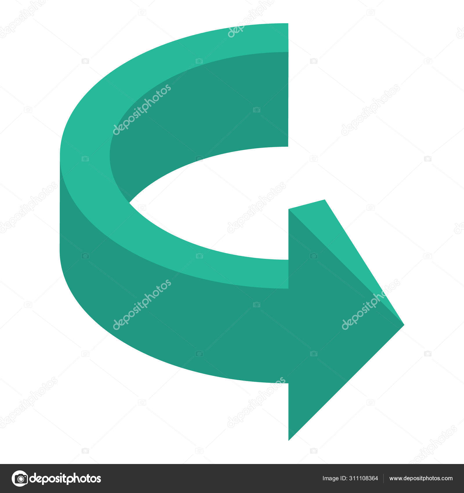 Reload Symbol Vector Circular Arrow Design Stock Vector by ...