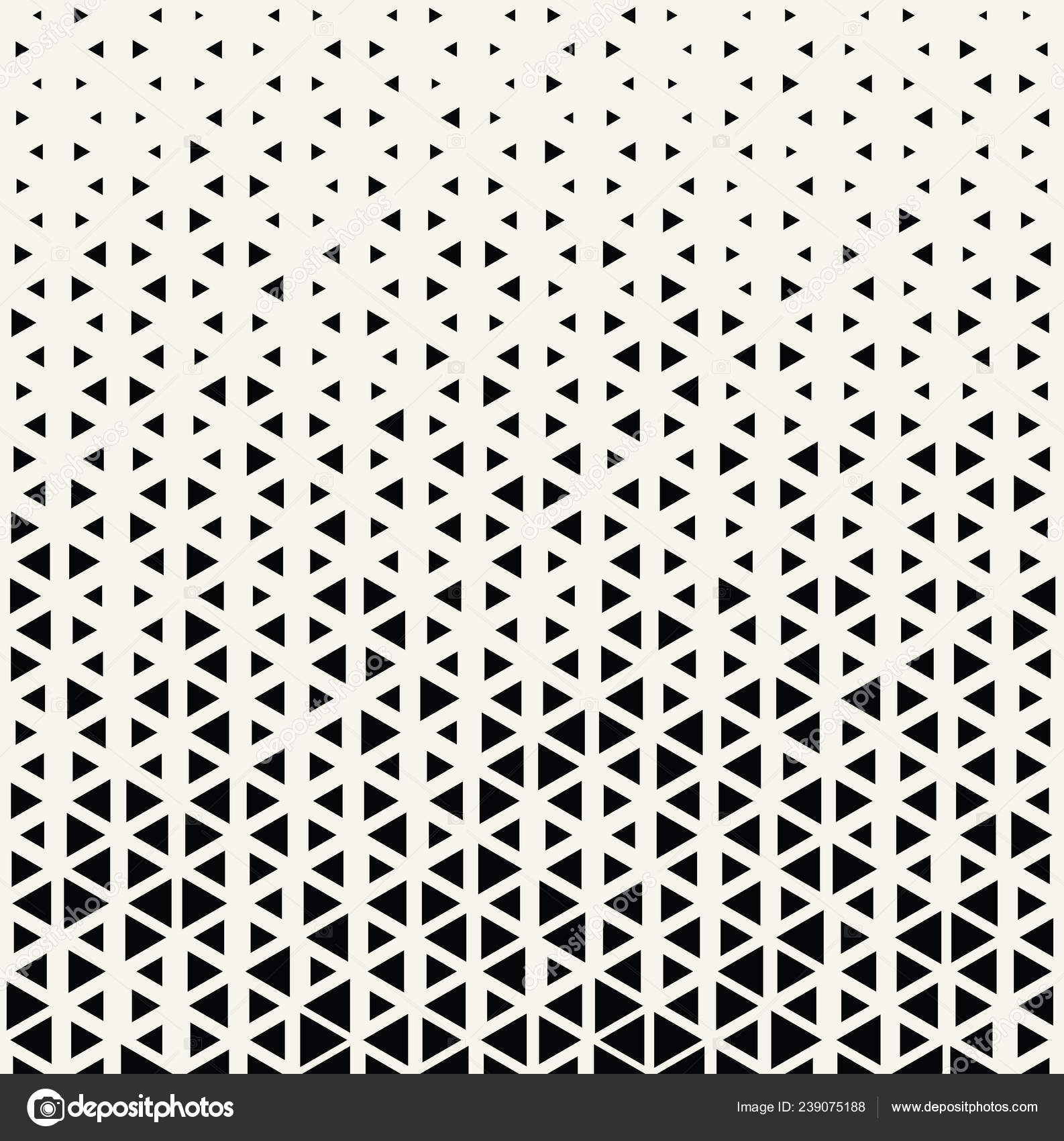 Triangle Halftone Pattern Seamless Geometric Gradient Border Stock Vector By ©sunspire 239075188