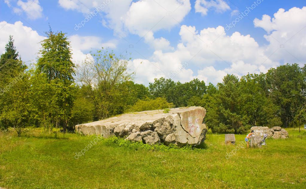 Vinnitsa, Ucrania - 4 de agosto de 2018: Restos de Lobo (Stavka de ...
