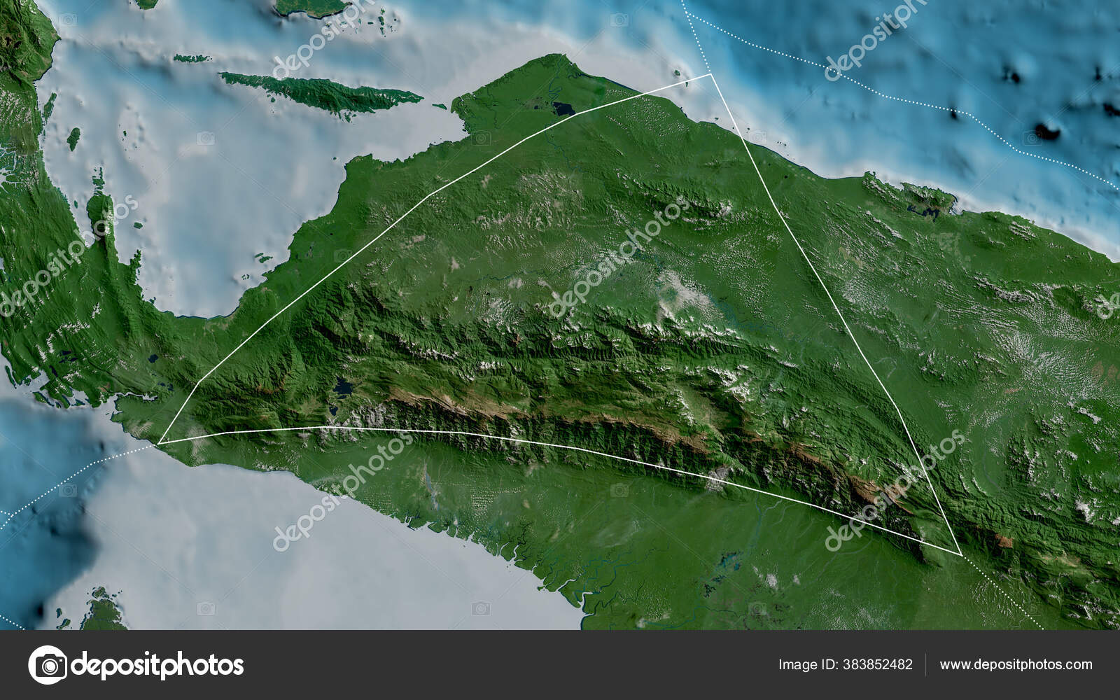 Outline Maoke Tectonic Plate Borders Surrounding Plates Background ...