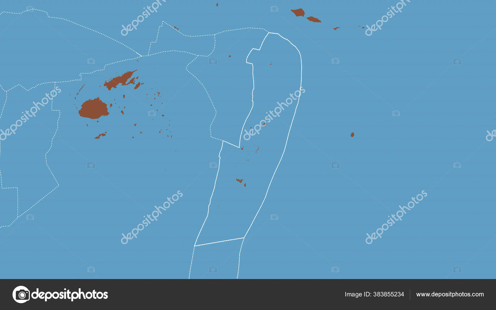 Outline Tonga Tectonic Plate Borders Surrounding Plates Background ...