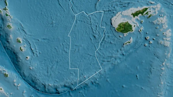 Tectonic Plates Borders Physical Map Areas Adjacent Tonga Plate Area ...