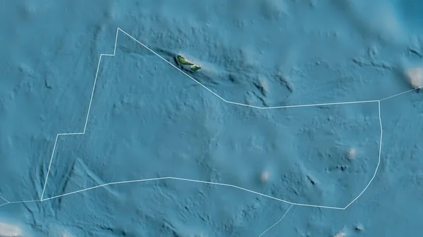 Easter Tectonic Plate Outlined Global Topographic Map Kavrayskiy ...