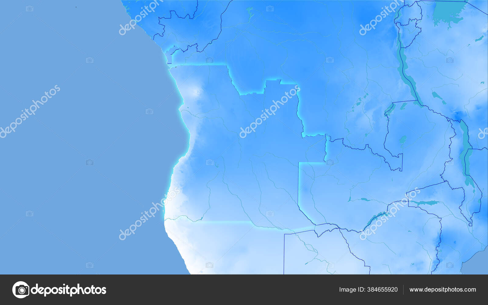 Área Angola Mapa Anual Precipitação Projecção Estereográfica Composição ...