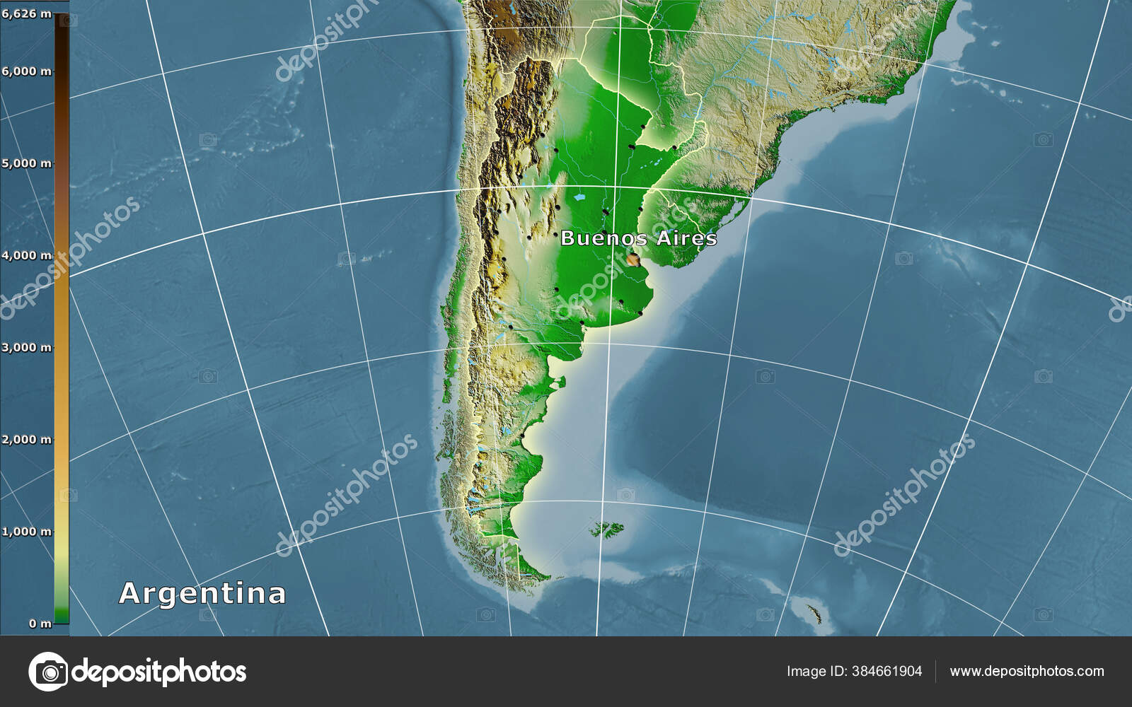 Argentina Physical Map
