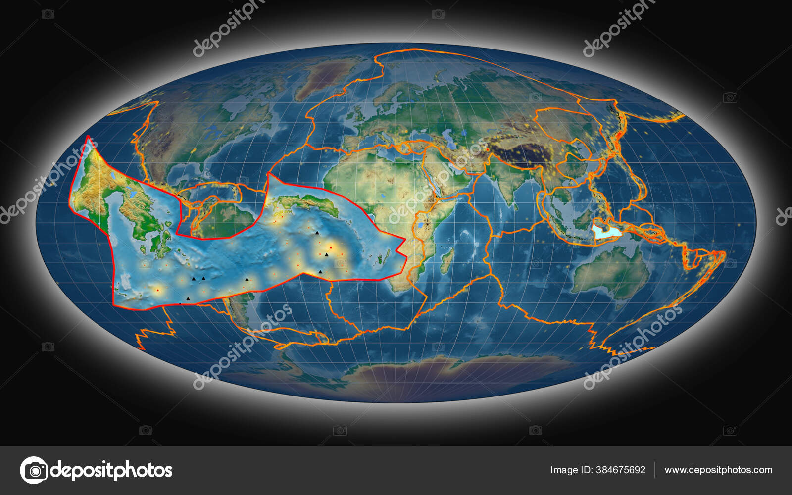 Banda Tengeri Tektonikus Lemez Extrudált Bemutatott Ellen Globális ...