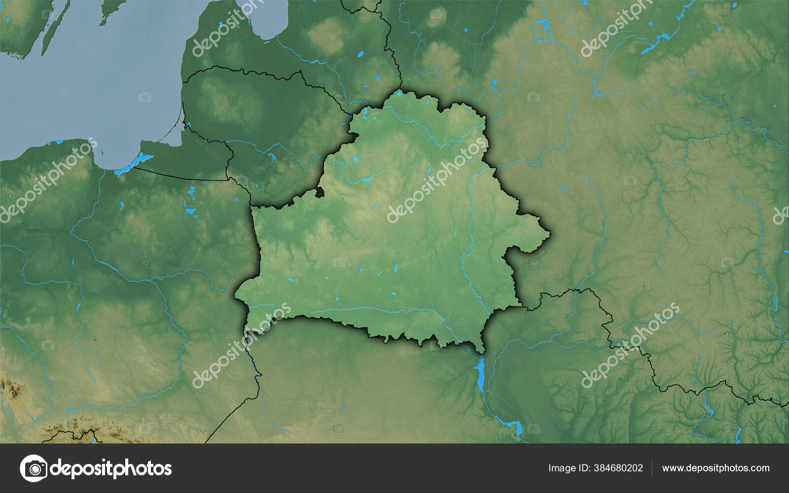 Topographic Map Of Belarus at Angel Rhodes blog