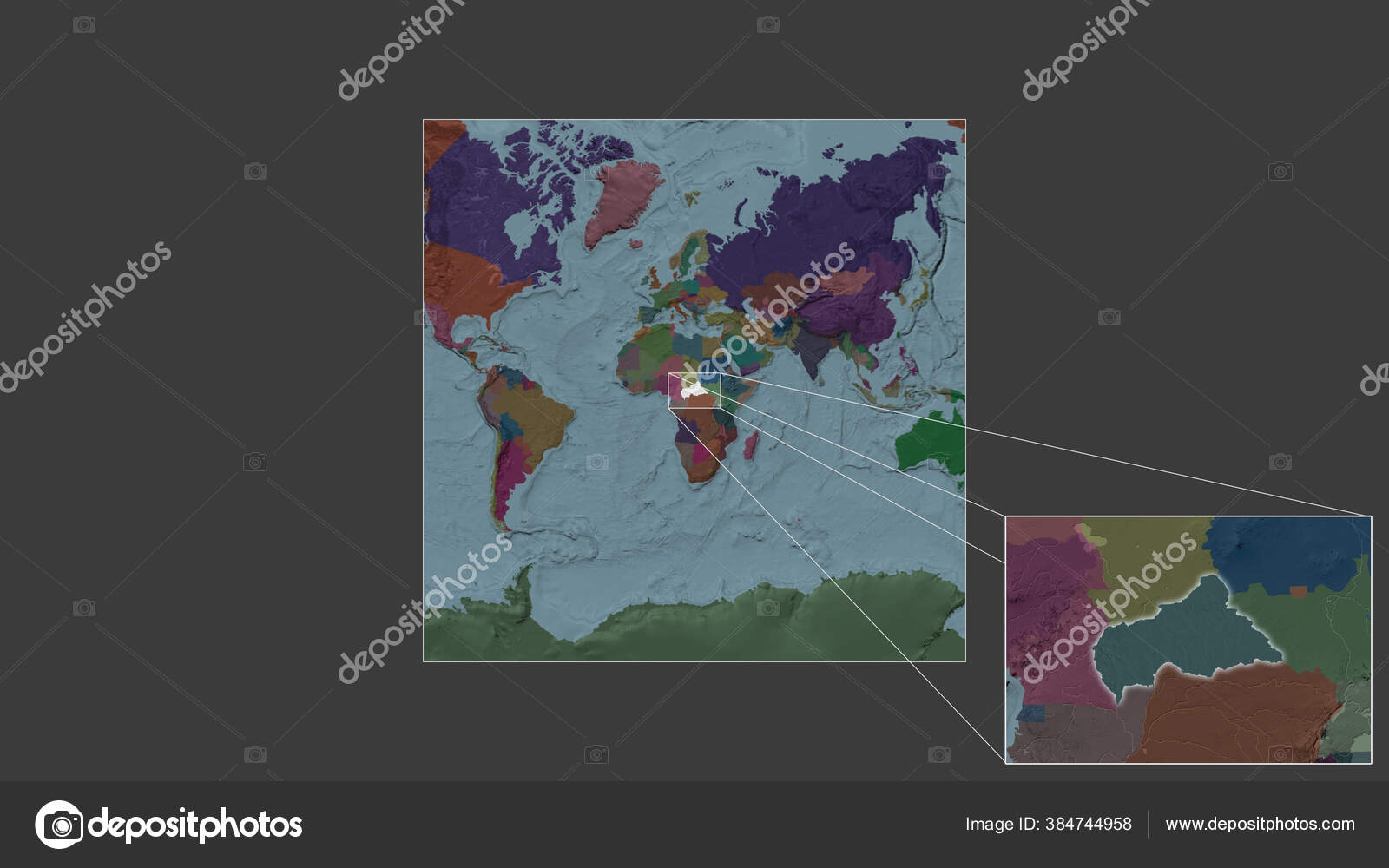 Expanded Enlarged Area Caf Extracted Large Scale Map World Leading ...