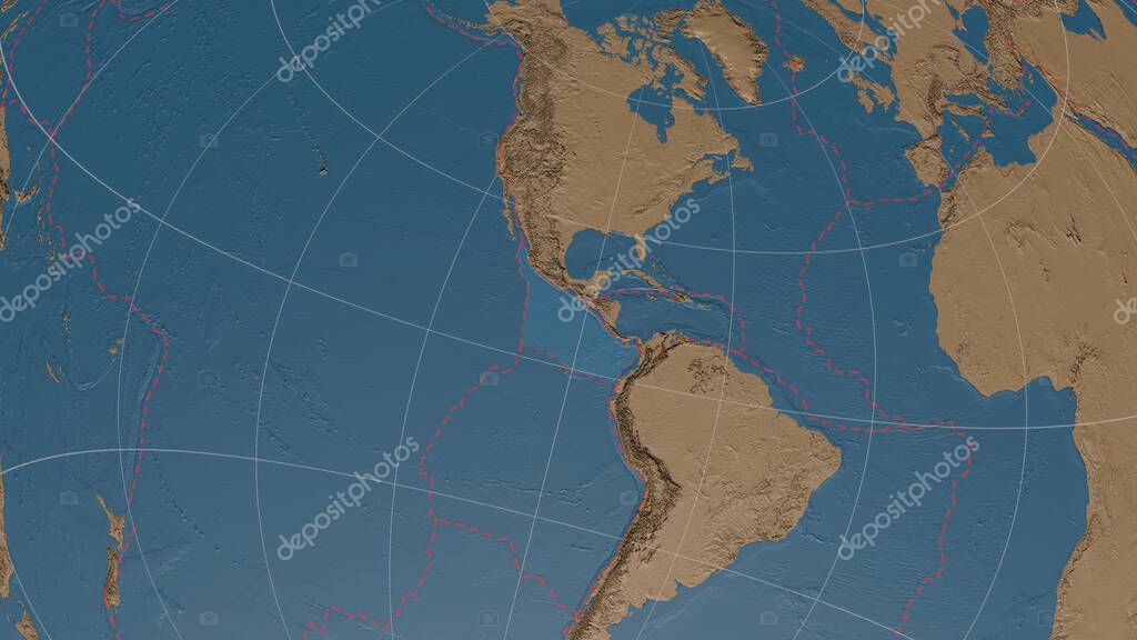 Placa tect nica de Cocos vista general del mapa global de elevaci n a escala de grises en la ...