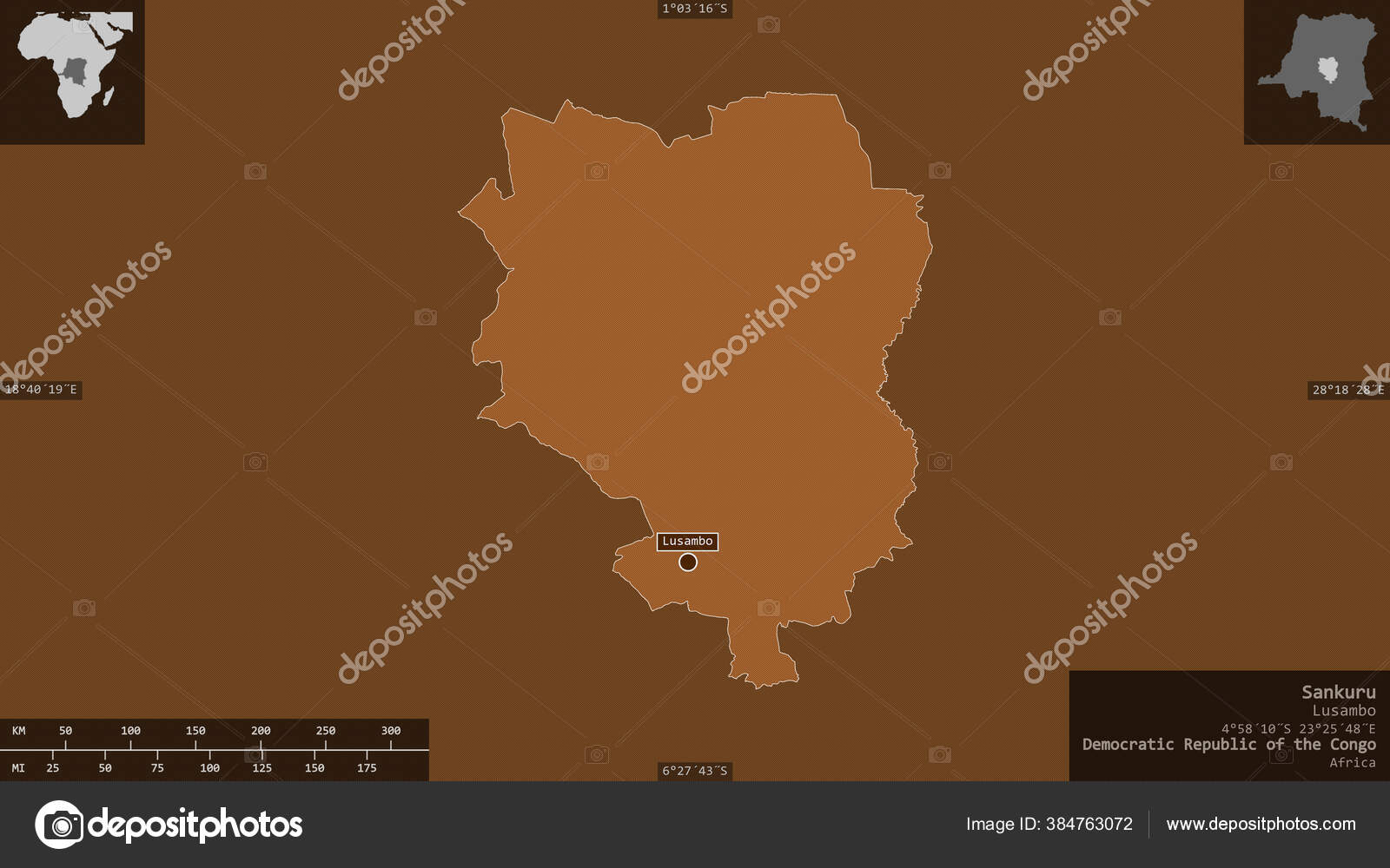 Sankuru Province Democratic Republic Congo Patterned Solids Lakes ...