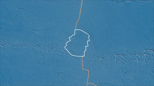Distribution Known Volcanoes Easter Tectonic Plate Physical Elevation ...