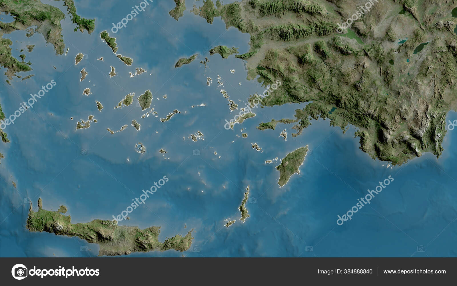 South Aegean Decentralized Administration Greece Satellite Imagery ...
