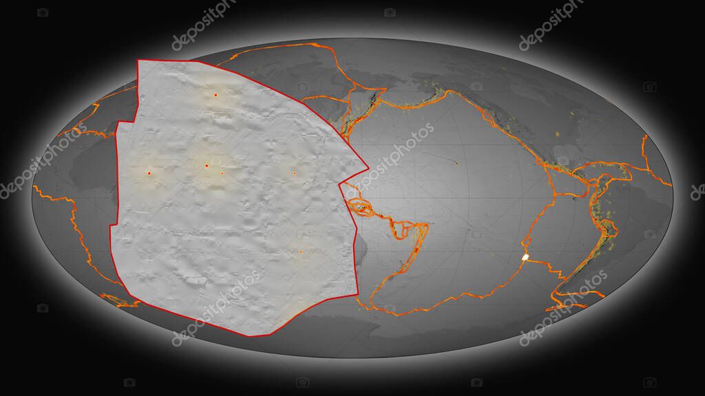La placa tectónica de Juan Fernández extruyó y presentó contra el mapa ...