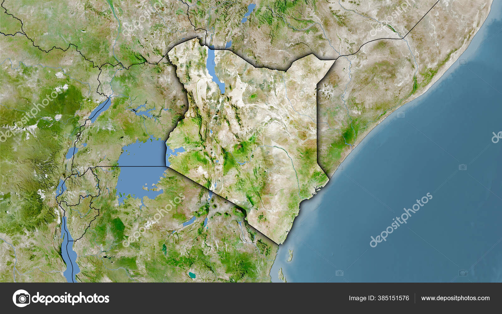 Kenya Map Satellite