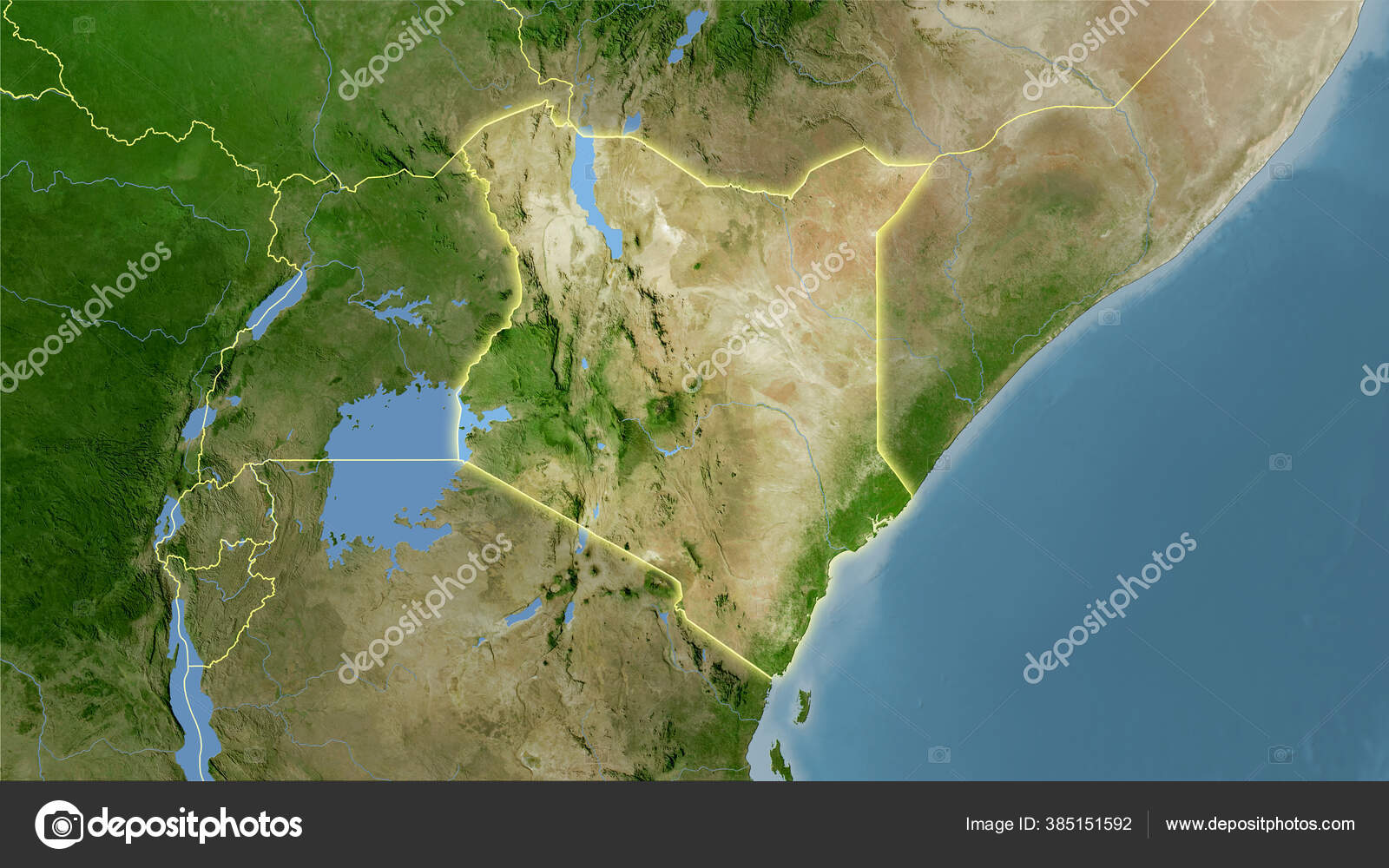 Kenya Map Satellite