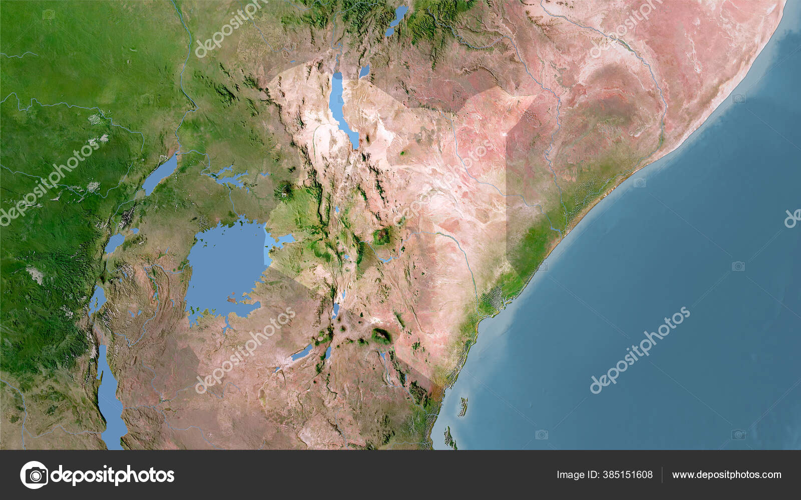 Kenya Map Satellite