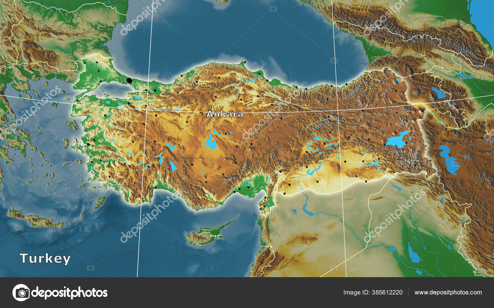 Topography Of Turkey