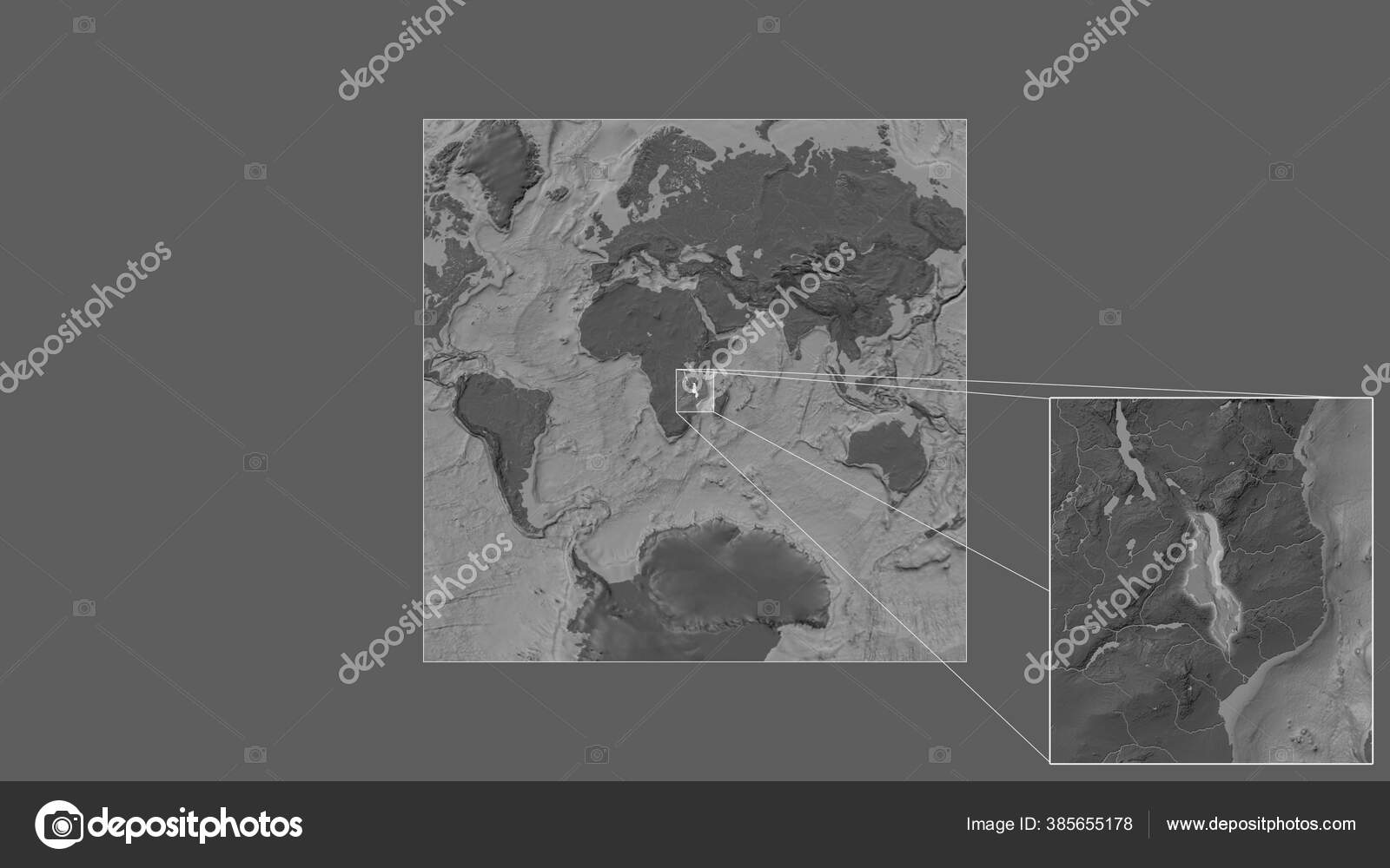 Expanded Enlarged Area Malawi Extracted Large Scale Map World Leading ...