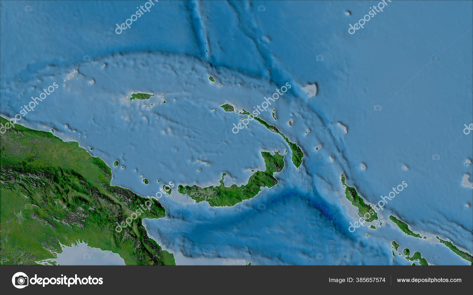 Neighborhoods Manus Tectonic Plate Satellite Map Van Der Grinten ...