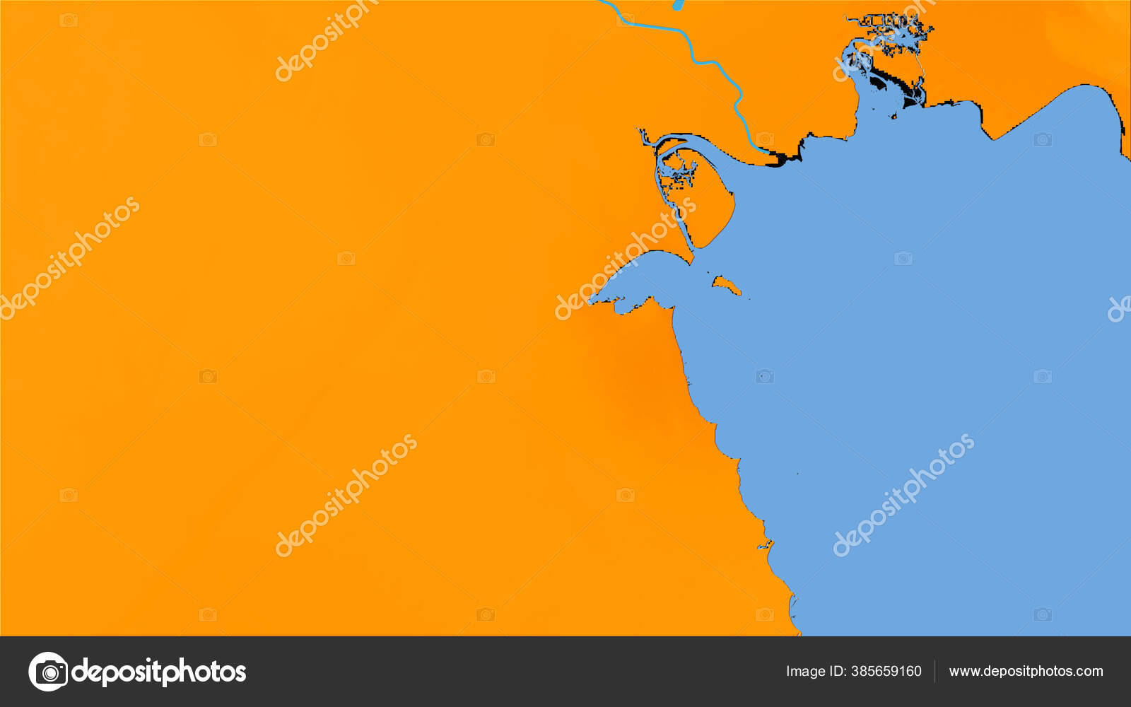 Kuwait Area Annual Temperature Map Stereographic Projection Raw ...