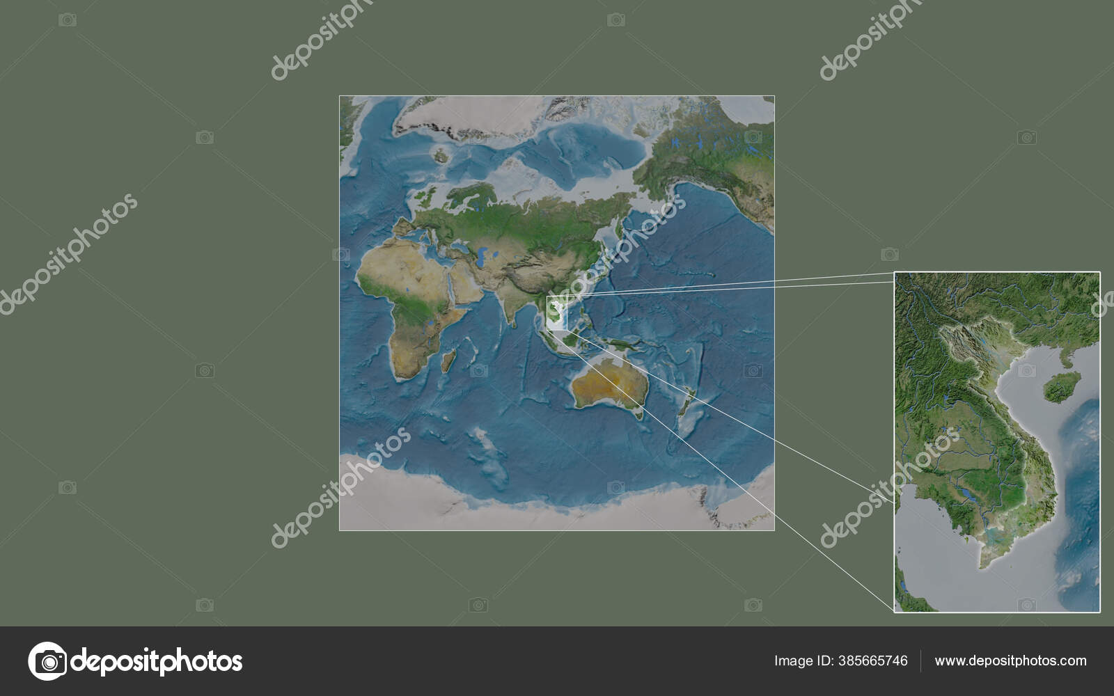 vietnam major landforms map