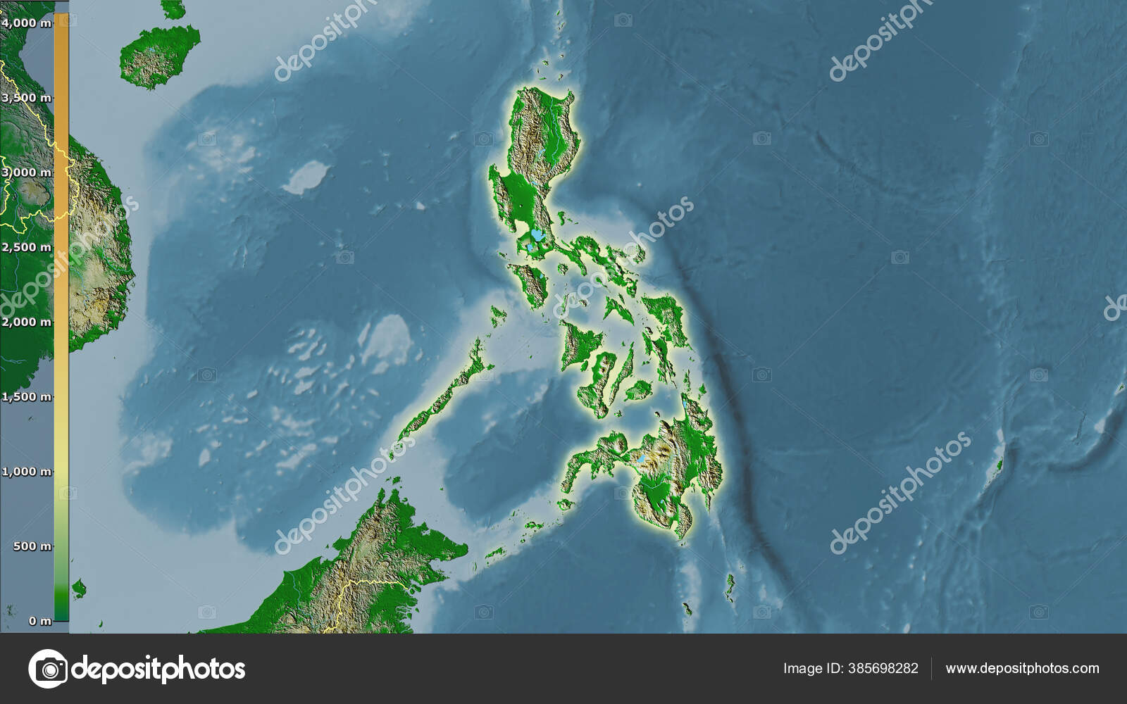 physical map of the philippines