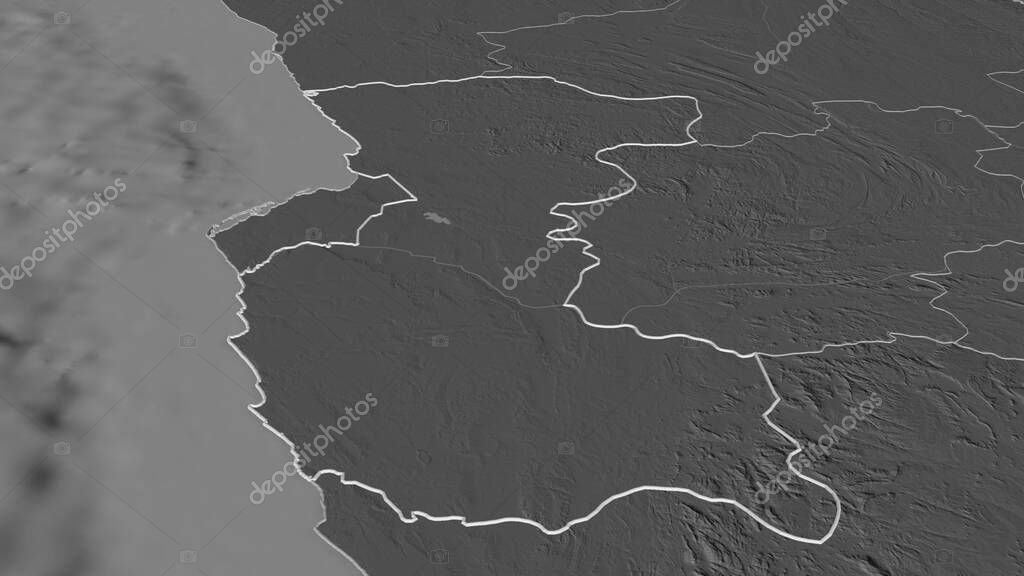 Ampliar en Bengo (provincia de Angola) esbozado. Perspectiva oblicua ...