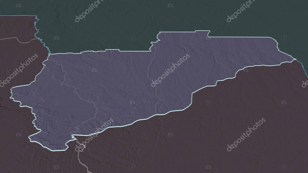 Ampliar en Lunda Norte (provincia de Angola) esbozado. Perspectiva ...