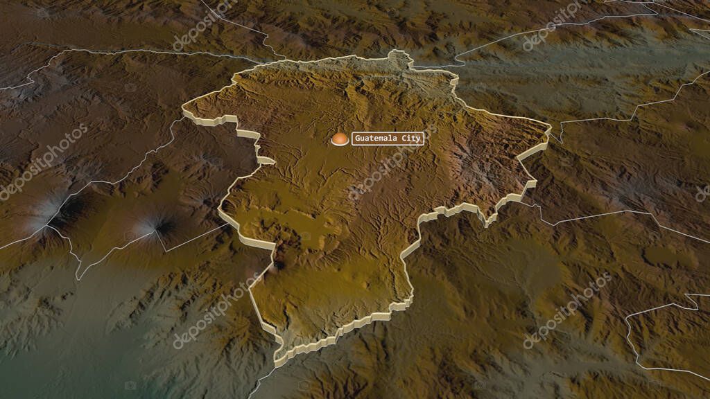 Ampliar en Guatemala (departamento de Guatemala) extruido. Perspectiva ...