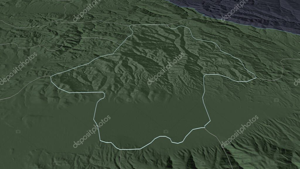Ampliar en Kocani (municipio de Macedonia) esbozado. Perspectiva ...
