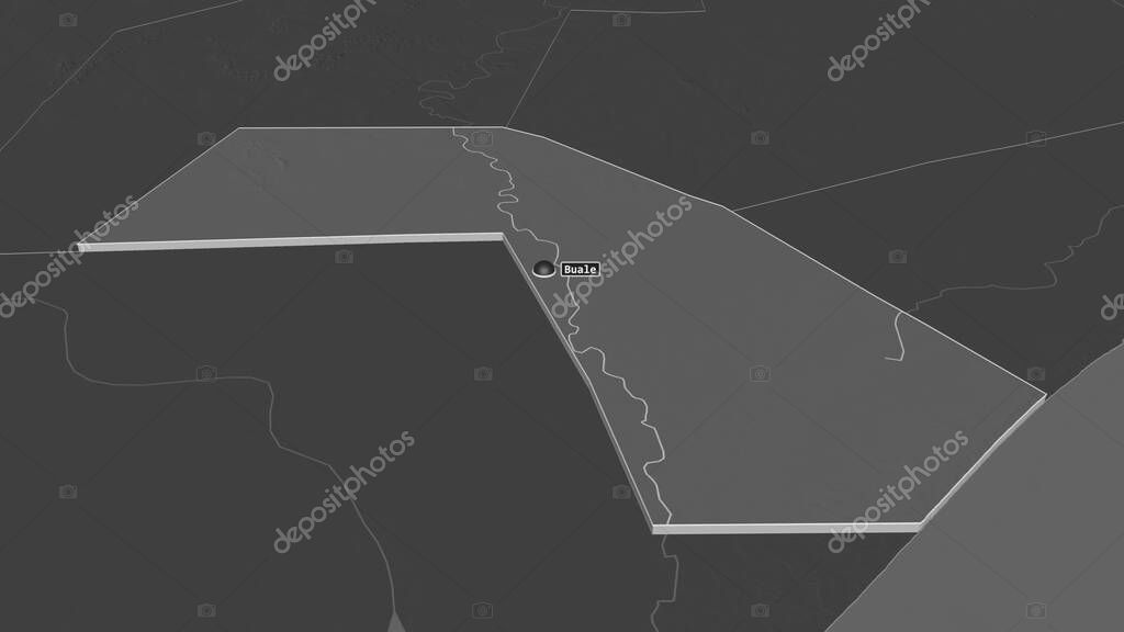 Ampliar en Jubbada Dhexe (región de Somalia) extruido. Perspectiva ...