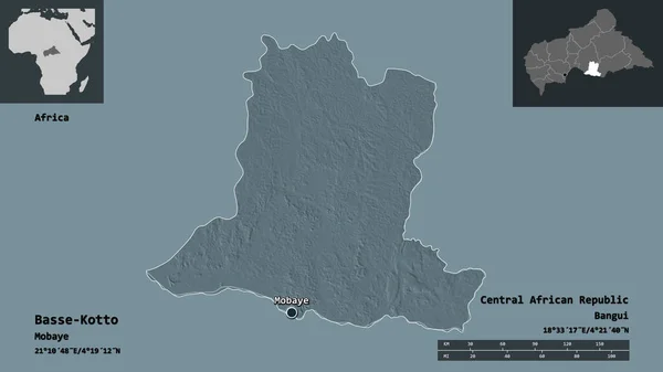 Forma de Basse-Kotto, prefectura de República Centroafricana, y su ...