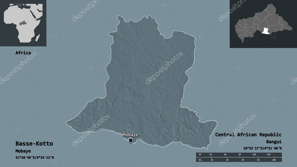 Forma de Basse-Kotto, prefectura de República Centroafricana, y su ...