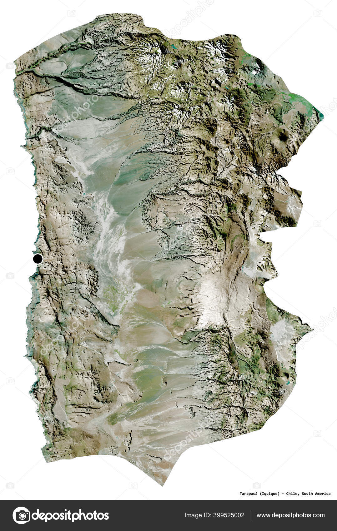 Forma Tarapaca Región Chile Con Capital Aislada Sobre Fondo Blanco: fotografía de stock © Yarr65 ...