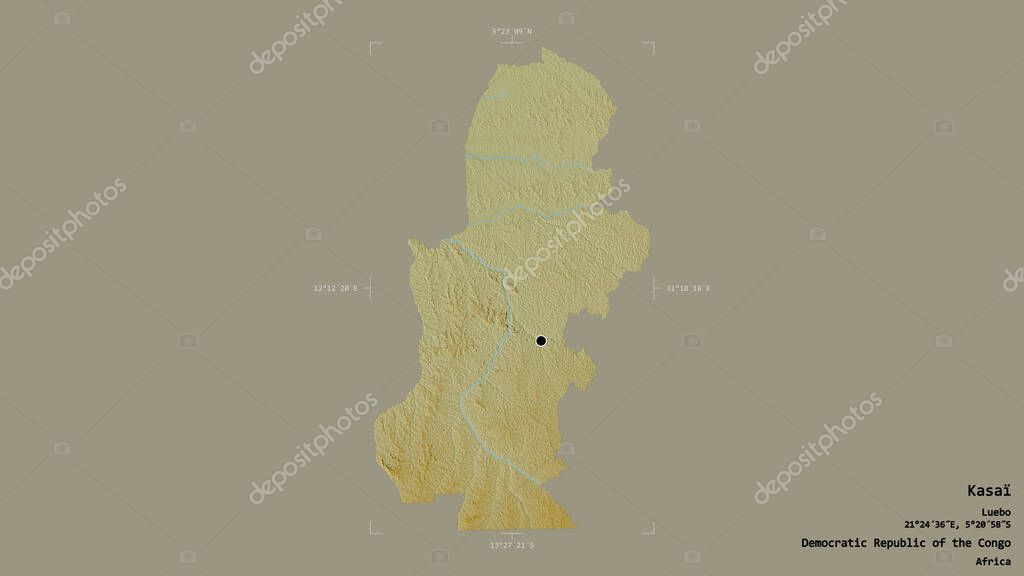Zona de Kasai, provincia de la República Democrática del Congo, aislada ...
